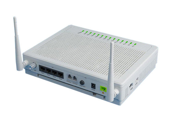 802.11n FTTx GPON Optical Network Terminal 70dbuv RF output GN2000-04GS-2VWT