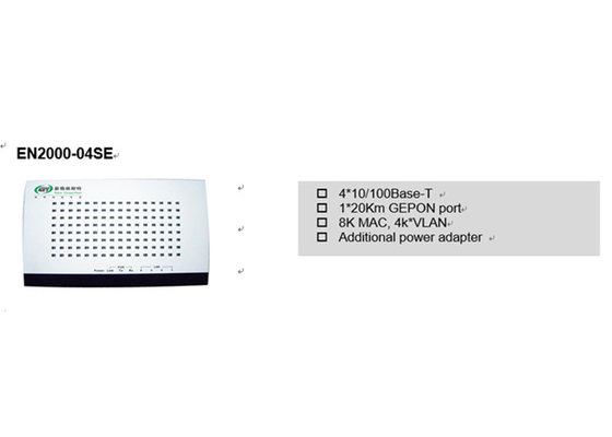 9.6bps FTTH EPON Optical Network Unit Onu Data+VoIP+CATV Support EN2000-04SE