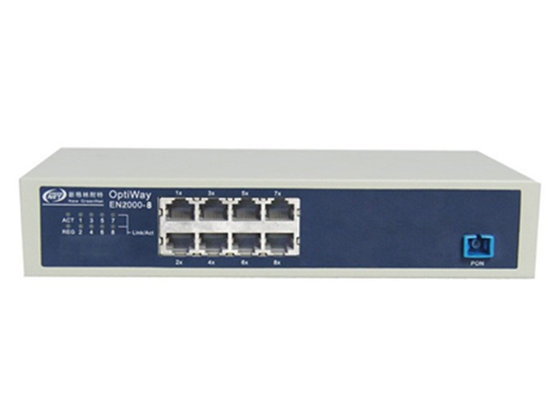 1490nm Receive Fiber To The X EPON ONU 4MB SDRAM Memory With 8 10/100Base-T