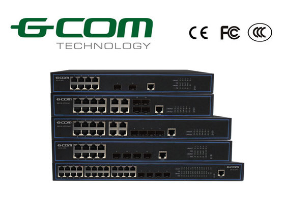 4 × GE SFP Ports 24 Port POE Gigabit Switch Power Over Ethernet 56Gbps Backplane Bandwidth