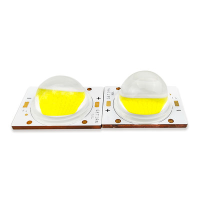 Flip Chip Ceramic Base COB 60W COB LED With 90° Lens supplier