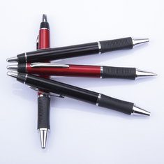 China click plastic pen, lick ball point pen with grip supplier