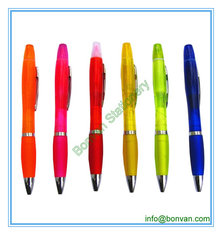 China ball pen and highlighter, pen with highlighter, promotion gift use supplier