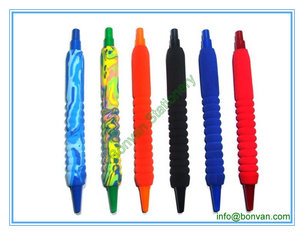 China eva wrapped pen,click promotional gift pen supplier