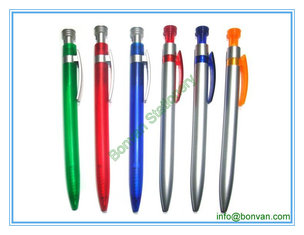 China silver painted plastic ball point pen, in click action supplier