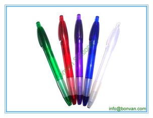 China logo branding gift promotional pens in assorted color supplier