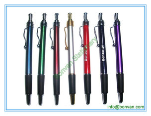 China metallic barrel click advertising gift ball pen supplier