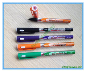 China ball pen with light on the top,led light pen for promotion gift supplier
