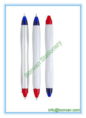China two color ball pen,double color pens, can be customized for printing supplier