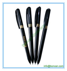 China black color twist plastic ballpoint pen, economical plastic gift pen supplier