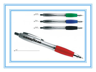 China click contour ballpoint pens, assorted color, good for gift promotion supplier