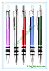 China ballpoint gift pen with six rings,retractable gift logo pens supplier