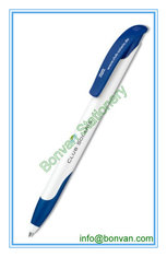 China elegant logo pen,wide clip plastic advertising gift pen supplier