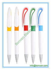 China fancy plastic ball pen with big special design clip supplier