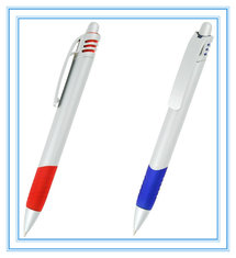 China logo engraved promotional pen, logo added plastic ballpen supplier