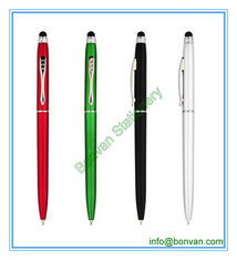 China plastic promotional stylus pen,plastic stylus ball pen supplier