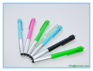 China advertising plastic stylus pen, low price gift printed phone touch pen supplier