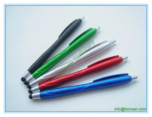 China plastic stylus touch pen, newly design phone screen touch ball pen supplier
