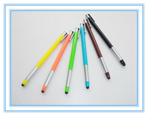 China retractable plastic stylus pen, click touch promotion pen supplier