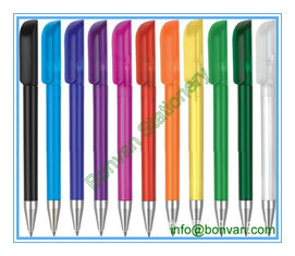 China twist plastic gift hotel pen, logo branded twist action pen supplier