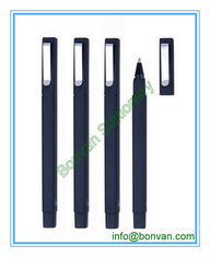 China rubber sprayed square ball pen, W hotel ball pen supplier