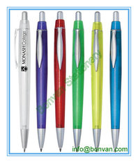 China logo plastic ballpoint pen,logo printed ball point pen supplier