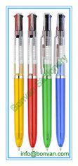 China multifunction pen, multi color plastic ball pen supplier
