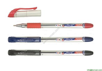 China fashion style office stationery pen,cap style stationery ball pen supplier