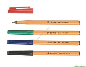 China hexagonal body office pen,hexagonal promotional simple pen supplier