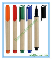 China paper ball point pen, paper material ballpen for promotional use supplier