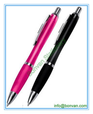 China pink color plastic pen, pink promotional pen supplier