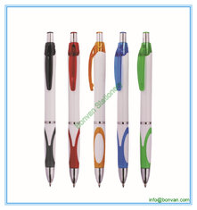 China logo brand plastic ballpoint pen, brand gift pen for advertising supplier