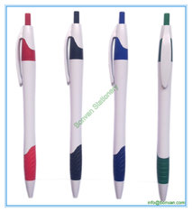 China plastic grip promotional pen,click plastic pen supplier