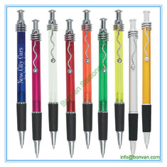 China plastic stationery pen, gift stationery ballpen with logo printing supplier