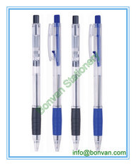 China simple click school ballpoint pen, grip school pen supplier