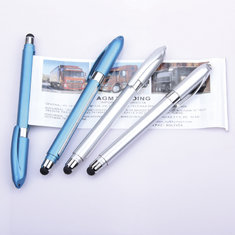 China banner pen with touch tip for gift promotion,plastic ball pen supplier