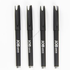 China cap style ball point pen,gift rubber spray gel ink ballpoint pen supplier
