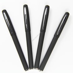 China black office writing gel ink pen,rubberized writing pen supplier