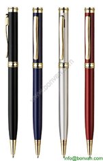 China advertising metal ball pen with logo printing,printed hotel pen supplier
