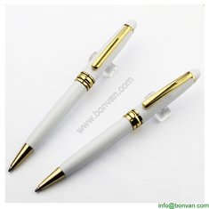 China white color metal gift ball pen, logo printed gift metal ball pen supplier