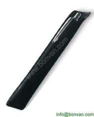 China velvet bag metal pen, metal pen with velvet flocking bag supplier