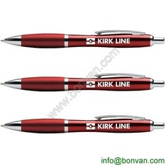 China red color contour metal ball pen for promotional gift use supplier