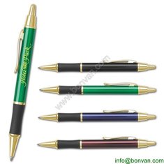 China silicone grip metal pen,rubber grip metal printed pen supplier