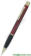 China rubber grip twist metal pen, golden parts metal ball pen supplier