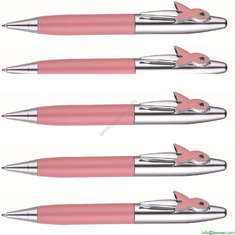 China pink woman metal pen for promotional gift supplier