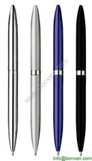 China sharp heads metal pen, no clip metal pen with logo branding supplier
