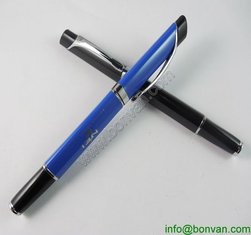 China triangular metal roller ball pen, gift roller ball pen supplier