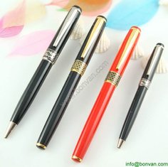 China high quality logo engraved metal roller pen set for gift supplier