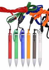 China advertising lanyard ball pen,lanyard ball pen, gift lanyard pen supplier