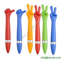 China gift pen, hand finge pen,gesture promotional plastic pen, made in tonglu,fenshui supplier